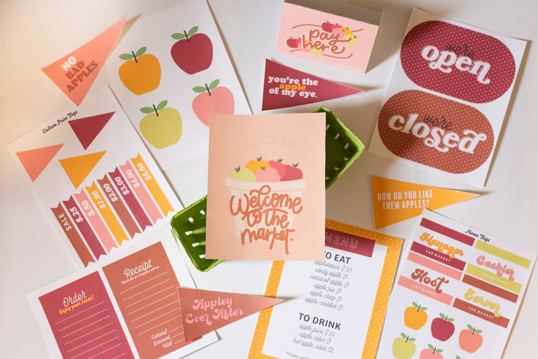 Apple Stand | Printable Activity Set – Grace Collective Shop