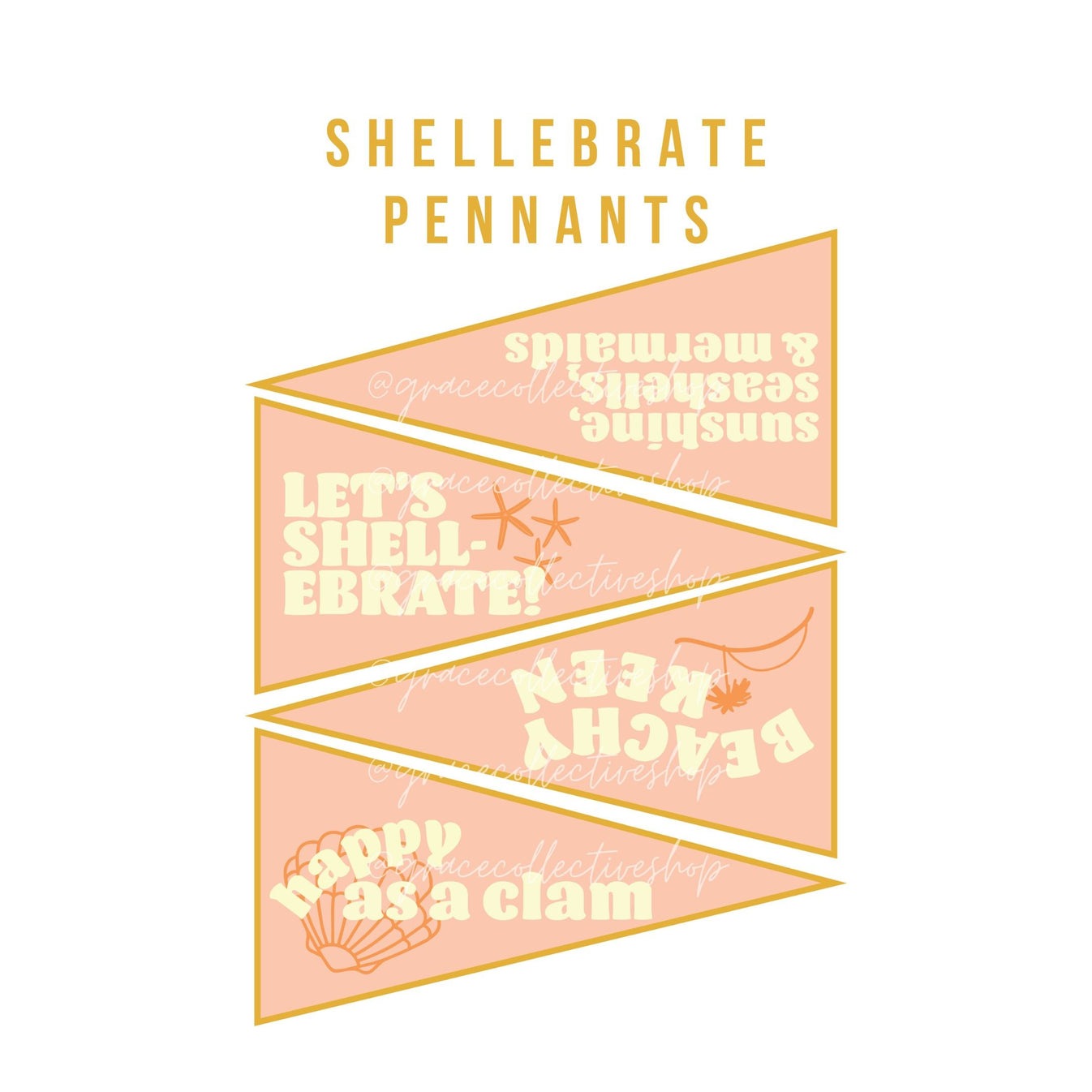 Shellebrate Good Times | Printable Party Set – Grace Collective Shop
