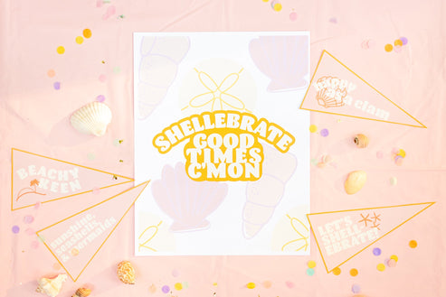 Shellebrate Good Times | Printable Party Set – Grace Collective Shop
