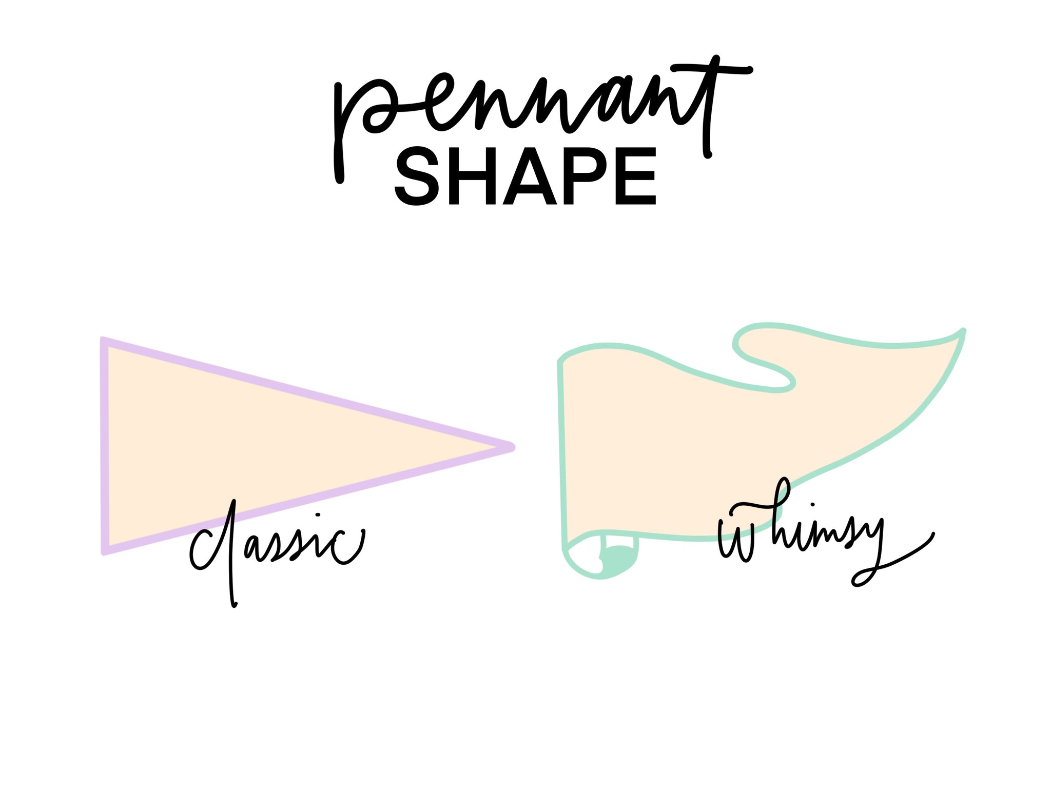 Custom Pennant Flag | Printable – Grace Collective Shop